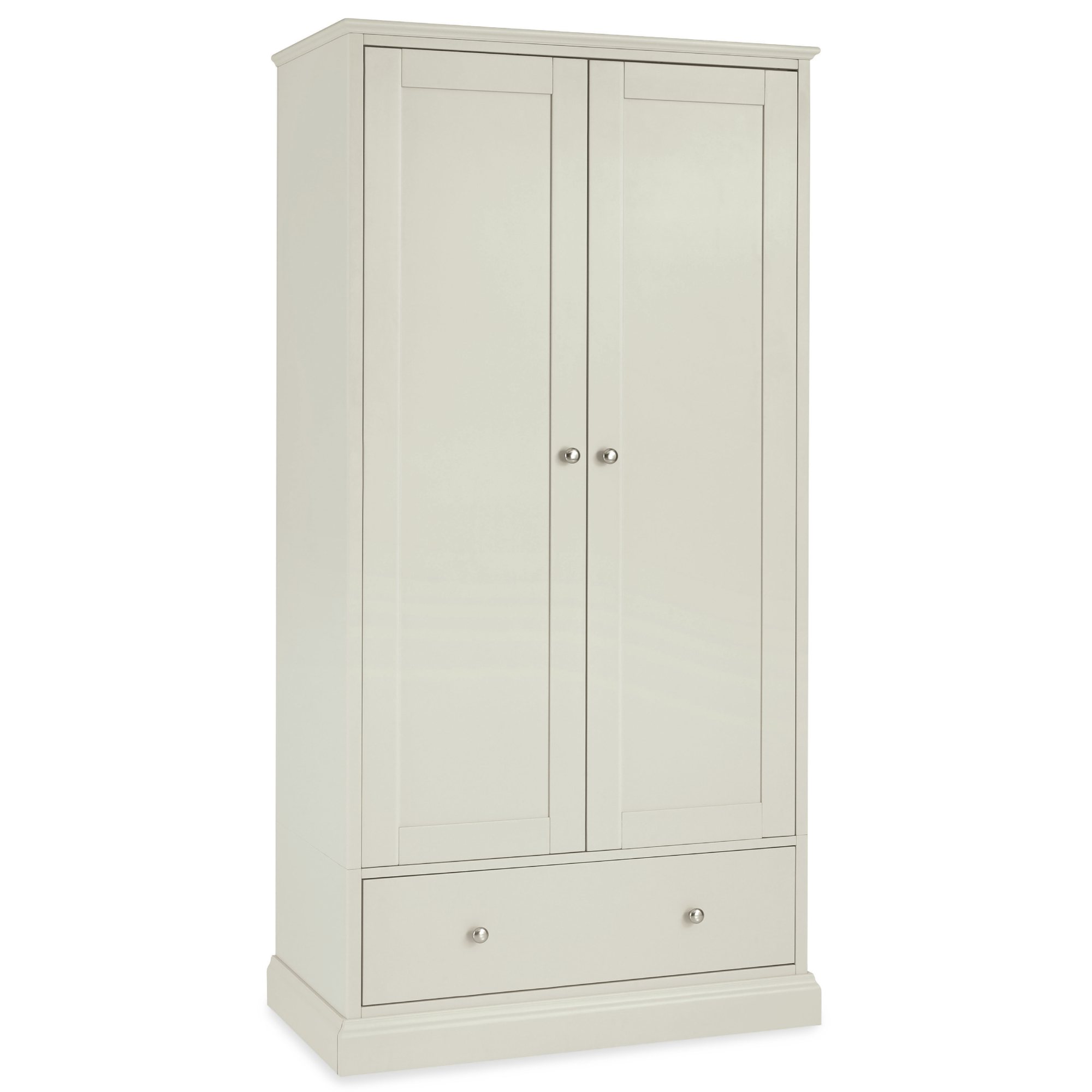 Palmer Double Wardrobe - Soft Grey - Home Origins