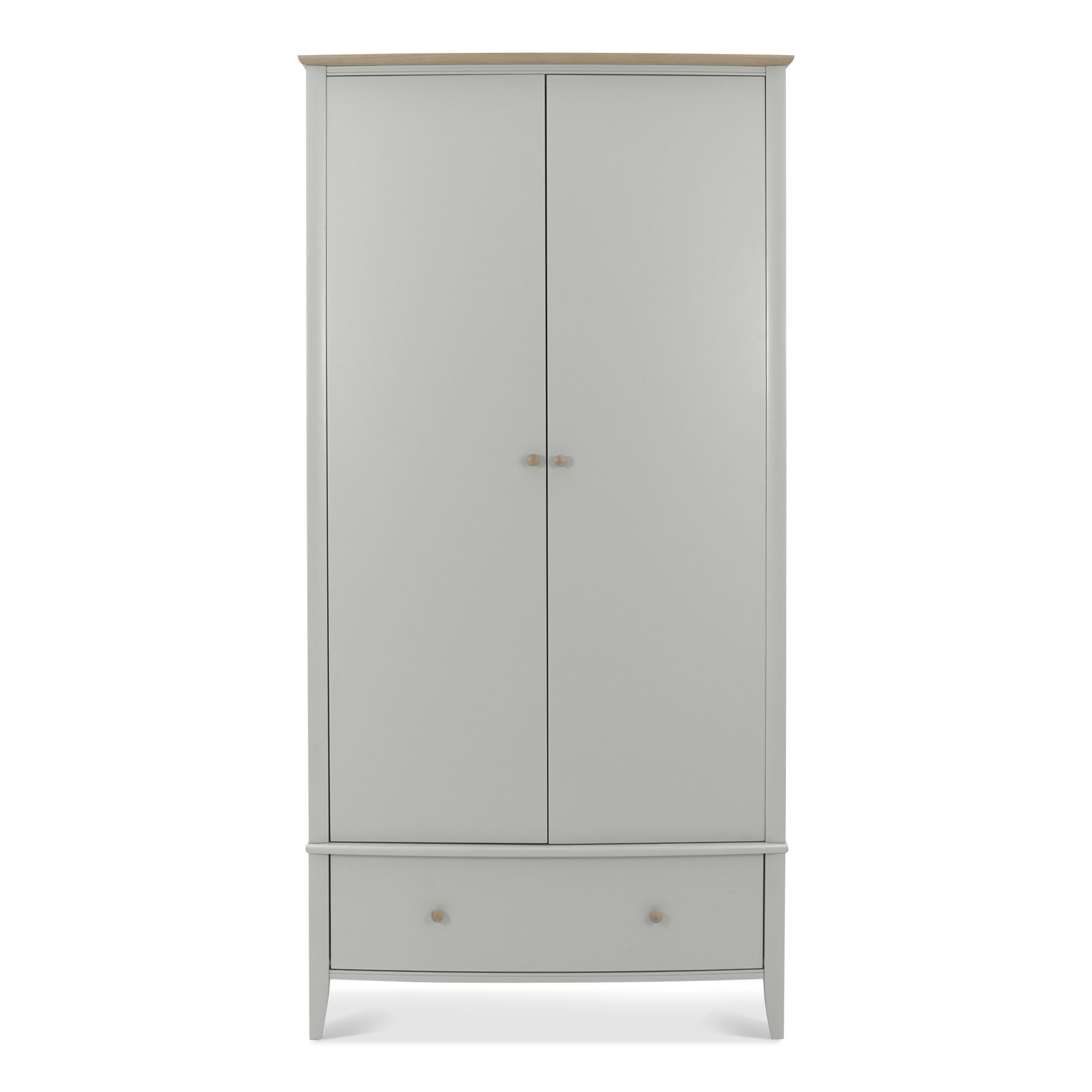 Larsen Double Wardrobe - Scandi Oak & Warm Grey - Home Origins