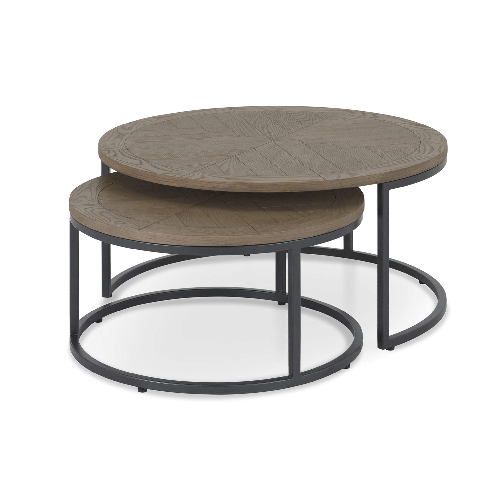 Lloyd Coffee Nest of Tables - Weathered Ash - Home Origins