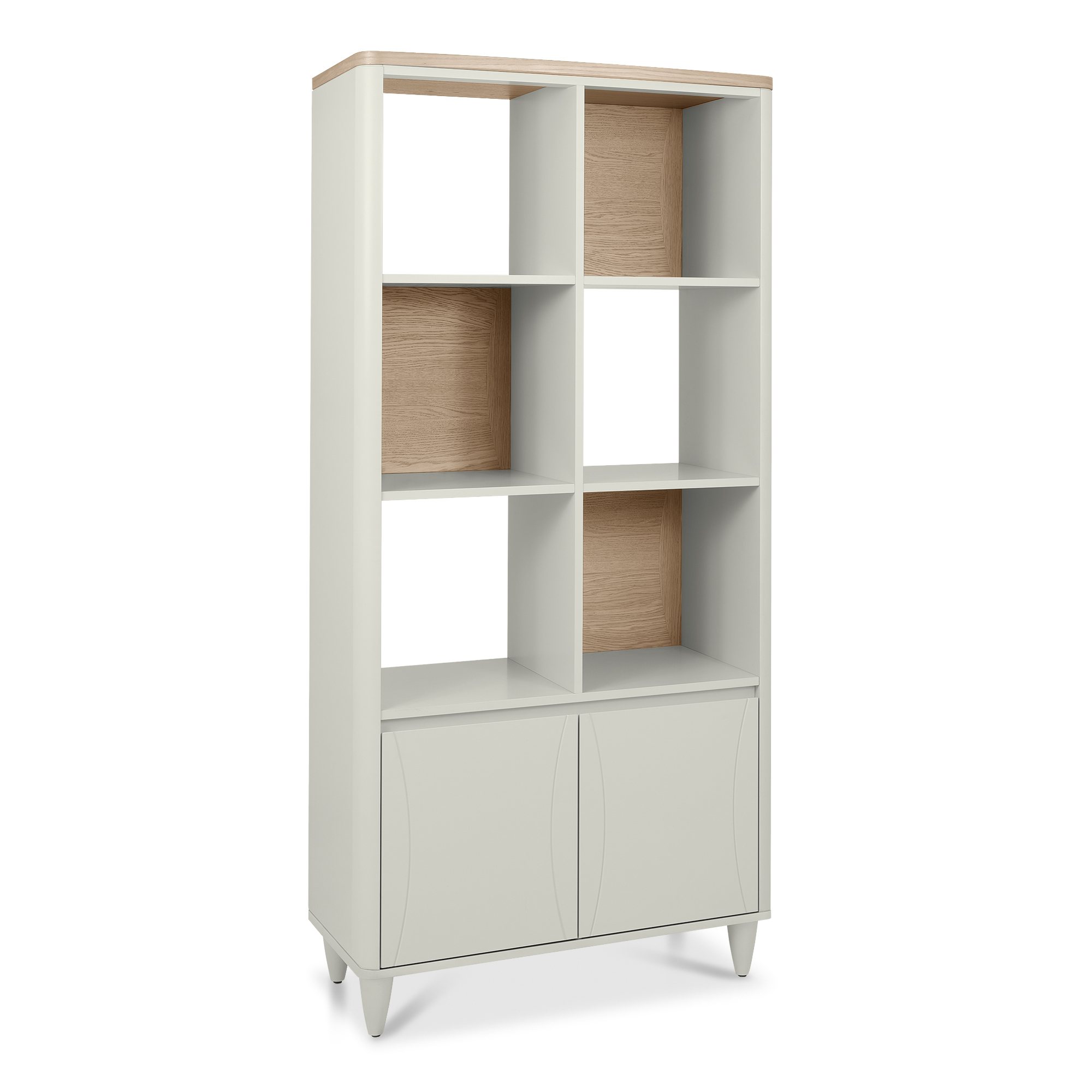Norman Display Unit - Scandi Oak & Soft Grey - Home Origins