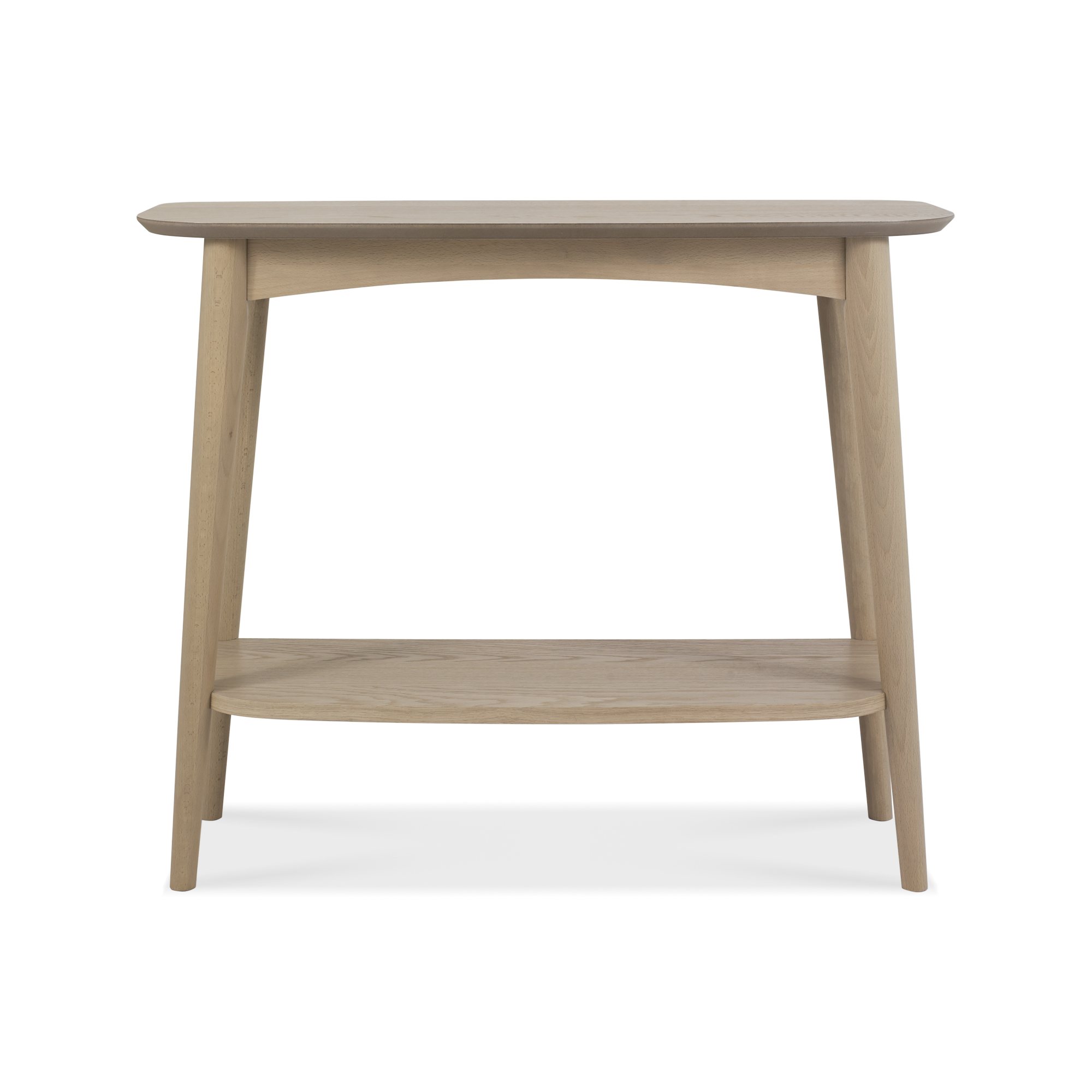 Johansen Console Table With Shelf - Scandi Oak - Home Origins
