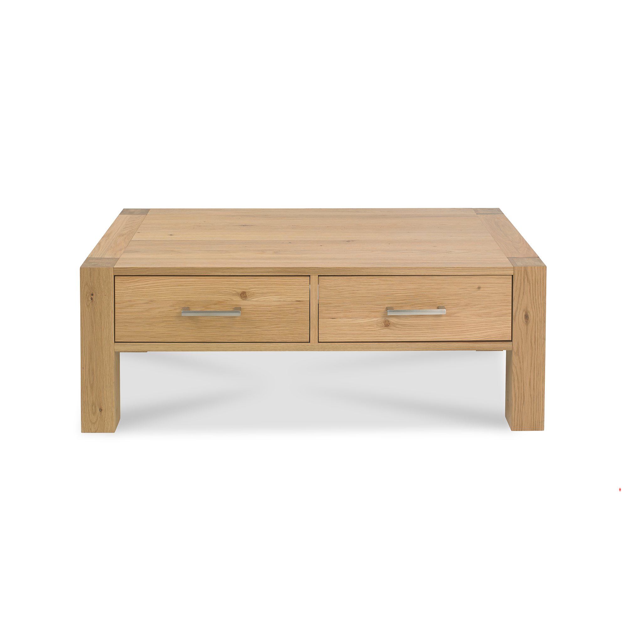 Blake Coffee Table with Drawers - Light Oak - Home Origins