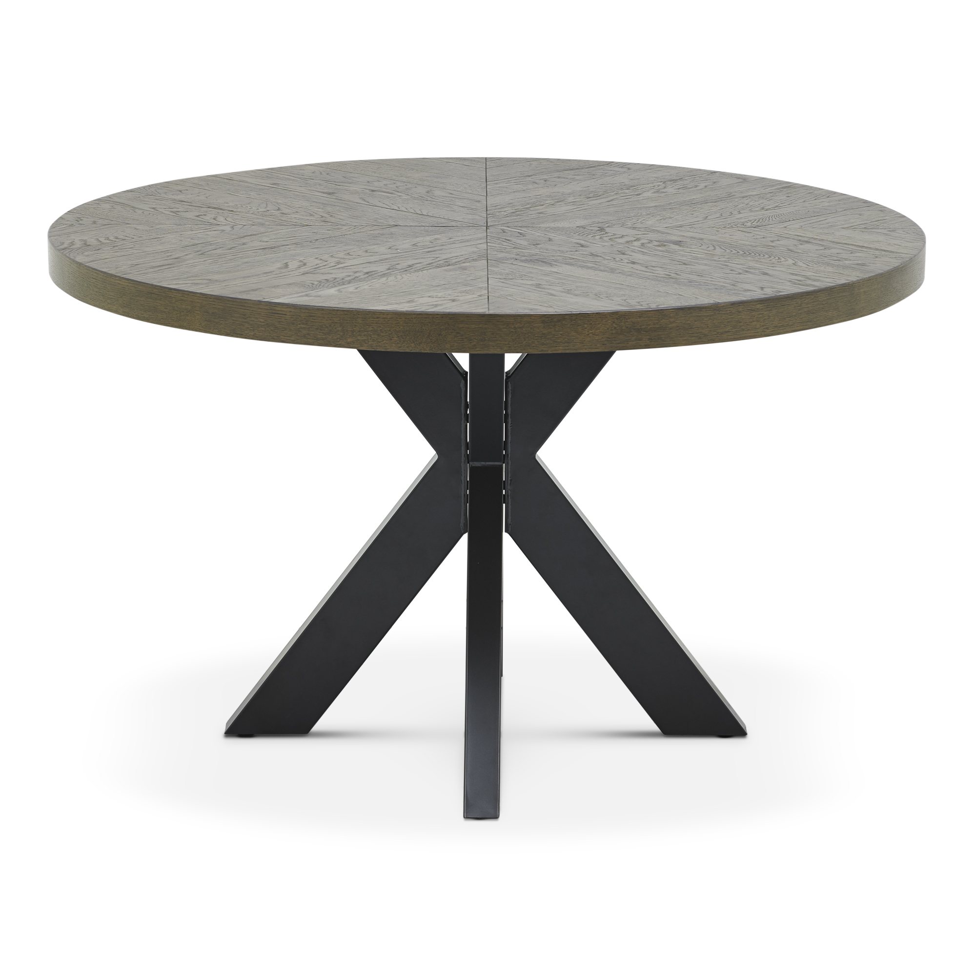 Bosco Circular 4 Seat Dining Table - Fumed Oak - Home Origins