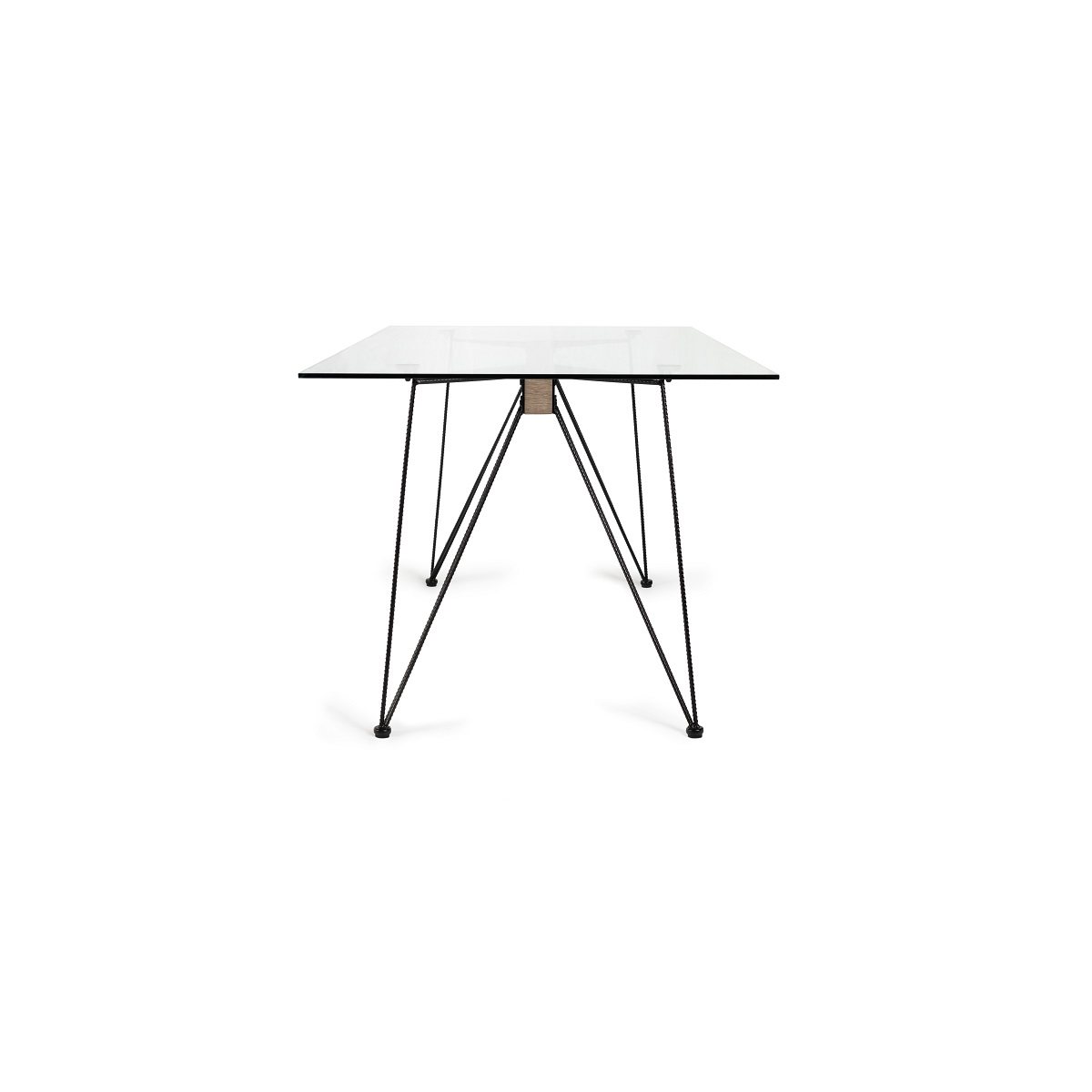 Miro 6 Seater Dining Table - Tempered Glass - Home Origins