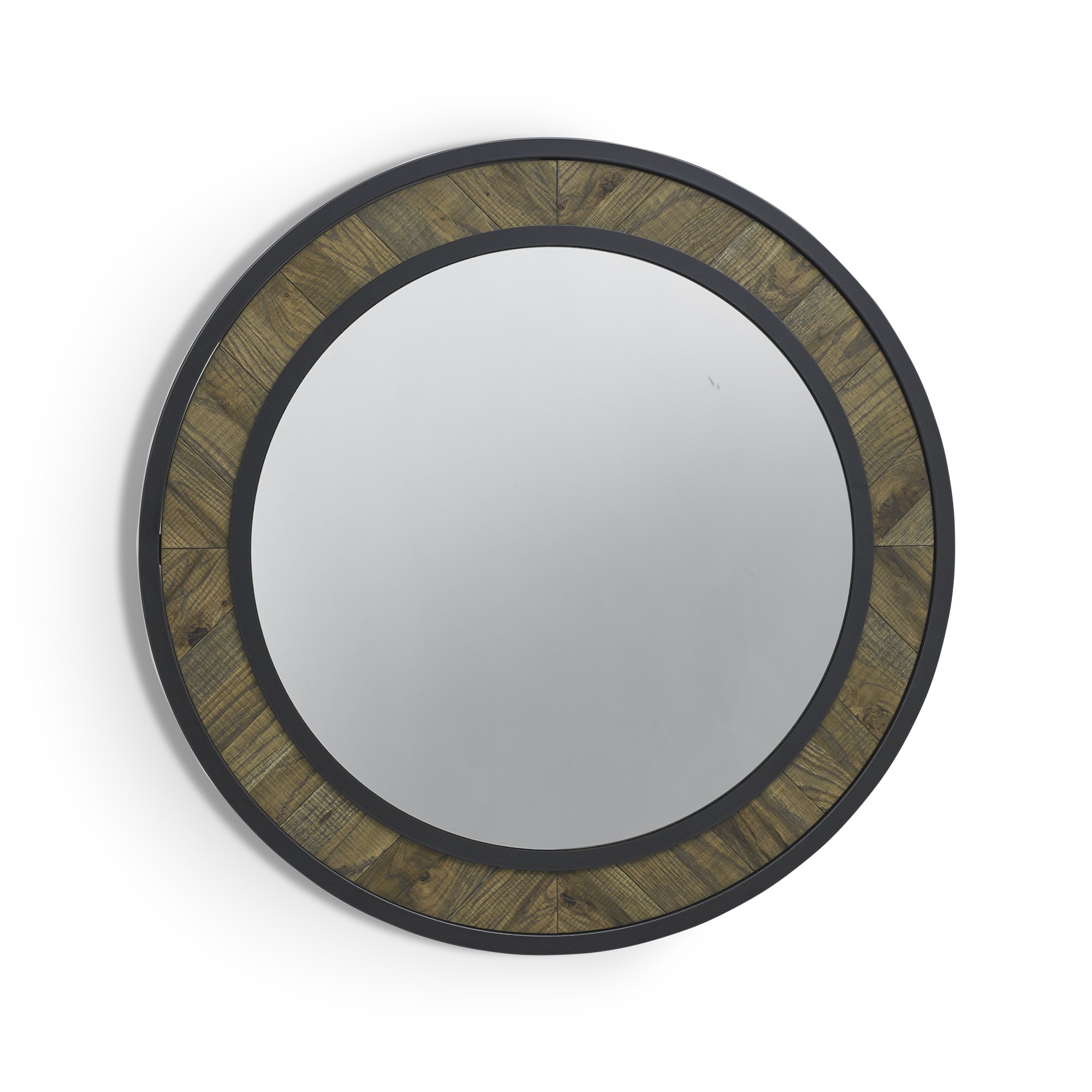 Bosco Wall Mirror - Fumed Oak - Home Origins