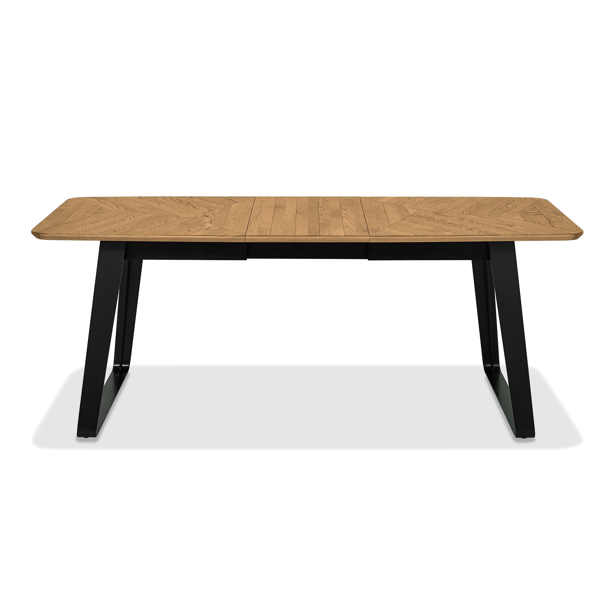 Castello 4-6 Seat Extendable Dining Table - Oak & Peppercorn - Home Origins
