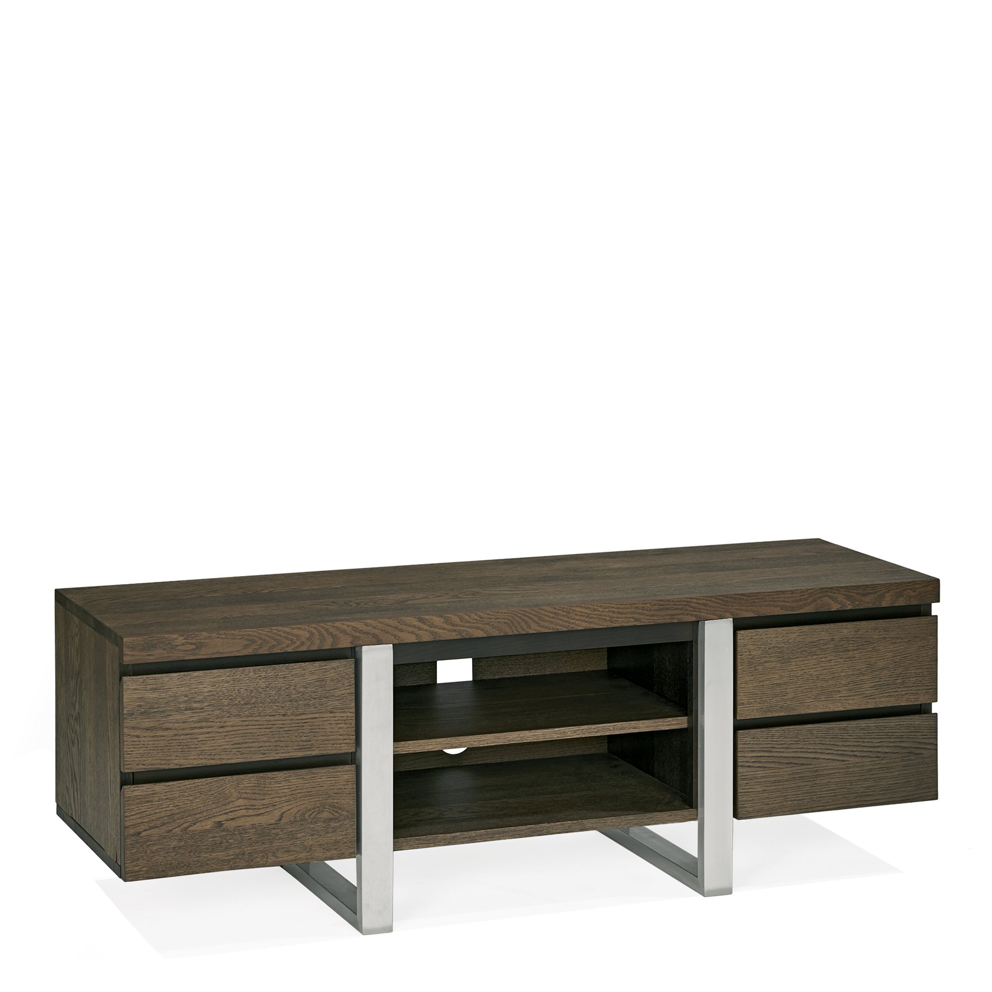 Turner Wide Media Unit - Dark Oak - Home Origins