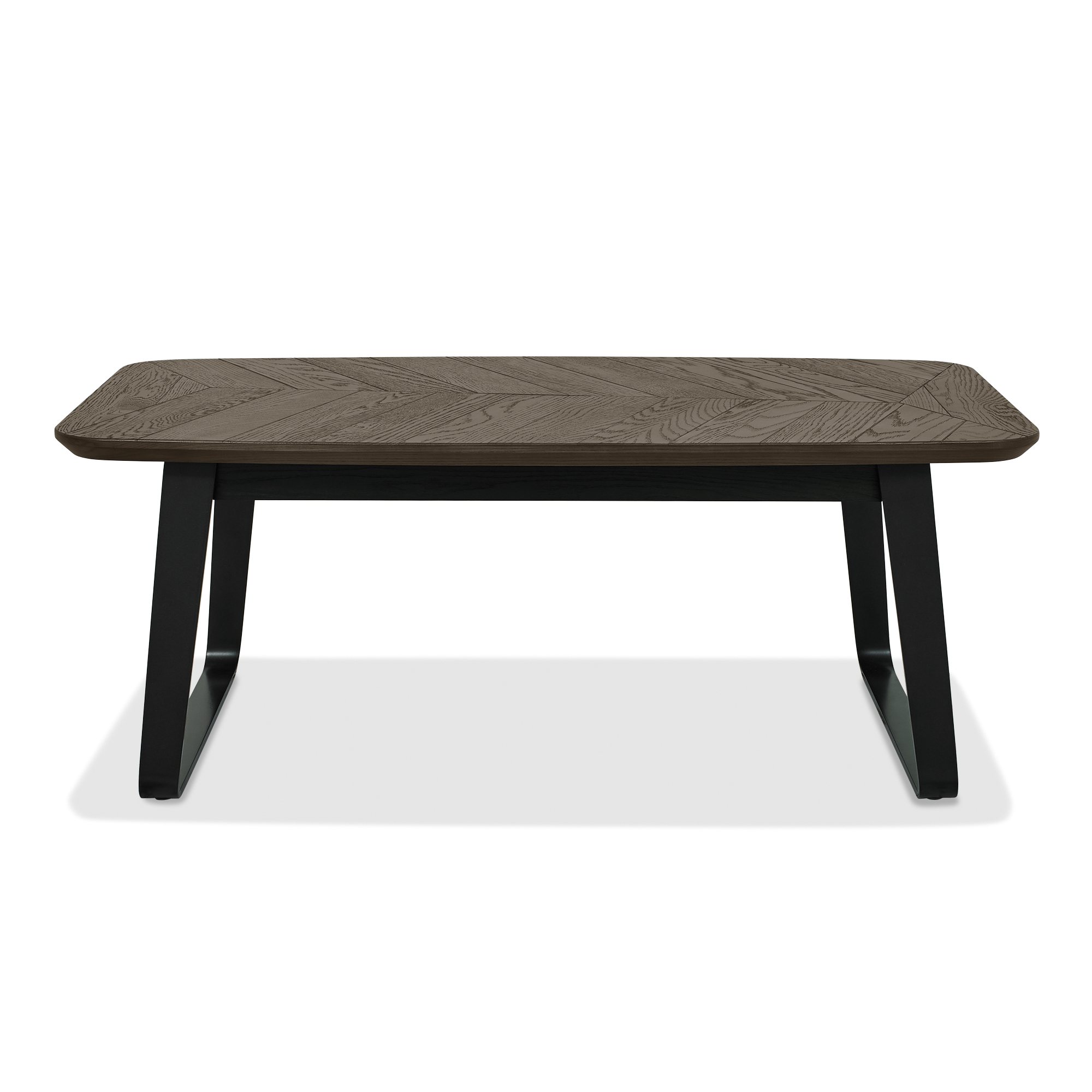 Castello Rectangular Coffee Table - Weathered Oak/Peppercorn - Home Origins
