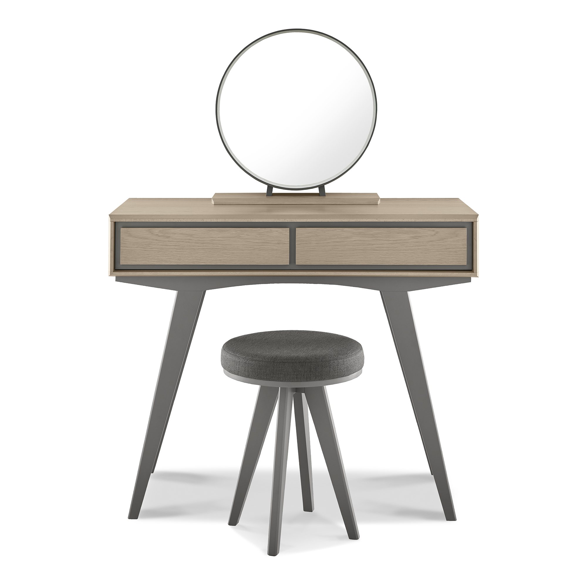 Olsen Dressing Table - Scandi Oak & Dark Grey - Home Origins